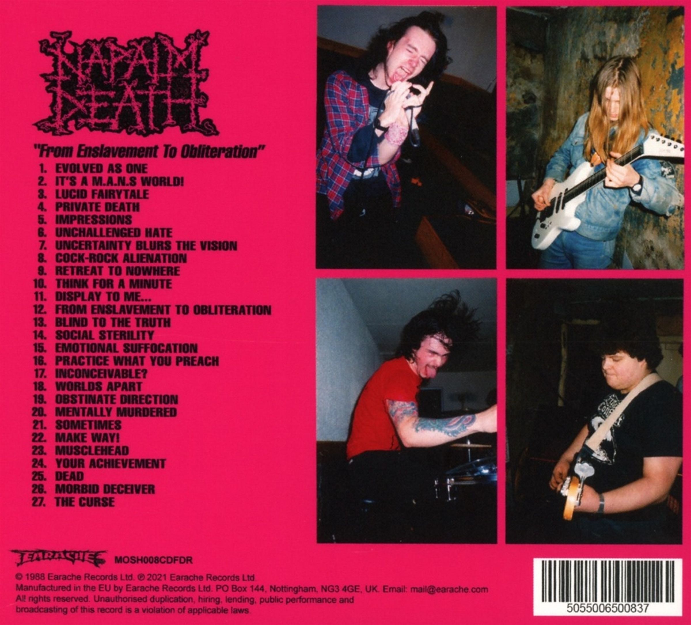 Napalm Death – From Enslavement To Obliteration (CD) – Off The Record