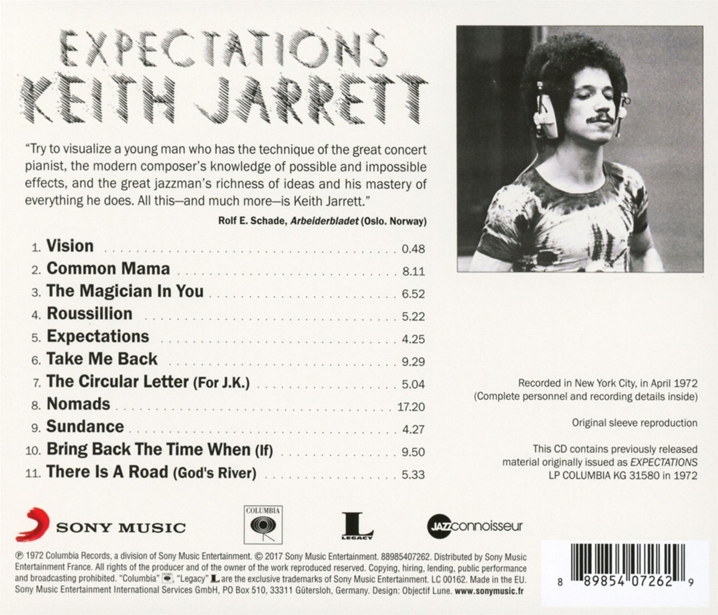 Keith Jarrett – Expectations (CD) – Off The Record